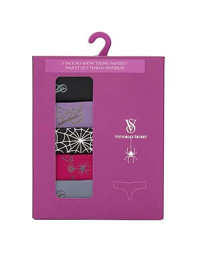Victoria's Secret 5-pack No-show Thong Panties - Print