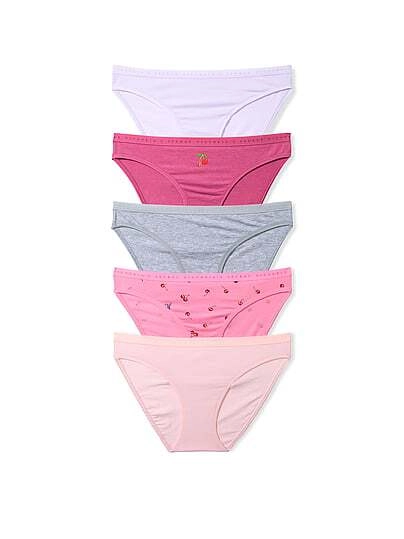 Victoria's Secret 5-pack Stretch Cotton Halloween Bikini Panties - Print