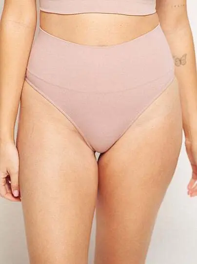 Victoria's Secret Mindd High-rise Shaping Thong - Beige