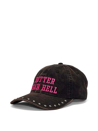 Pink Baseball Hat - Black