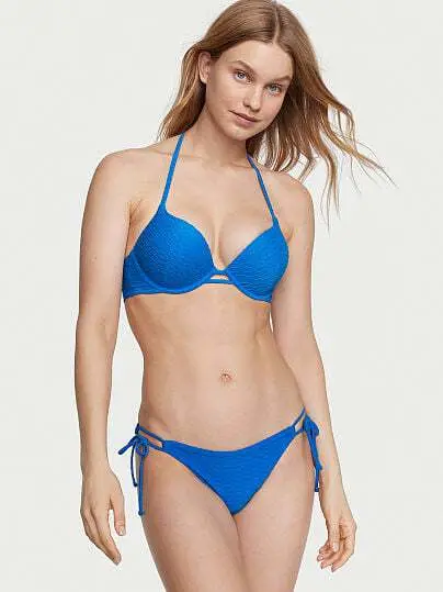 Victoria's Secret Side-tie Bikini Bottom - Blue