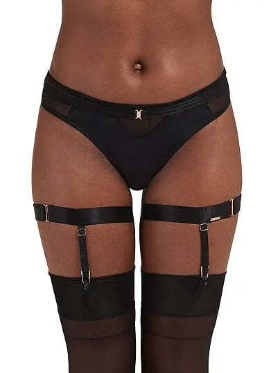 Victoria's Secret Bluebella Garter Suspenders - Black