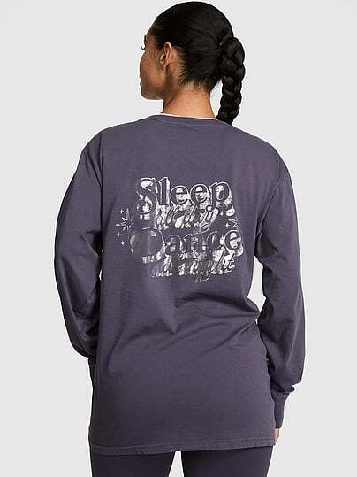 Pink Campus Cotton™ Long-sleeve Tee - Grey