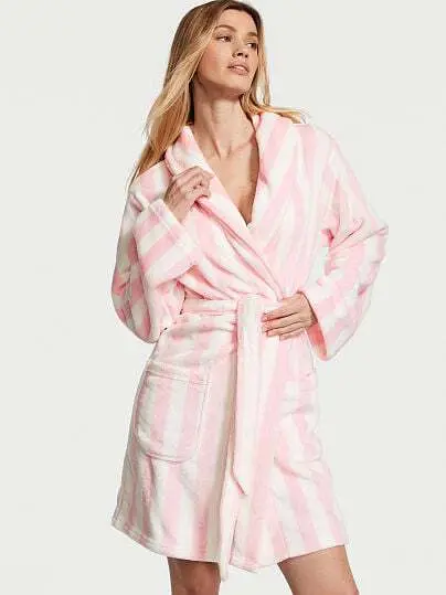 Victoria's Secret Cozy Plush Robe - Multicolored