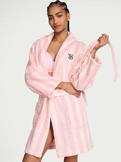 Victoria's Secret Cozy Plush Robe - Print