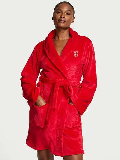 Victoria's Secret Cozy Plush Robe - Red