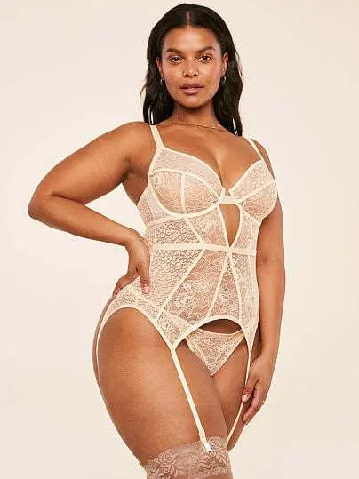 Victoria's Secret Adore Me Lynn V-string Panty - Beige