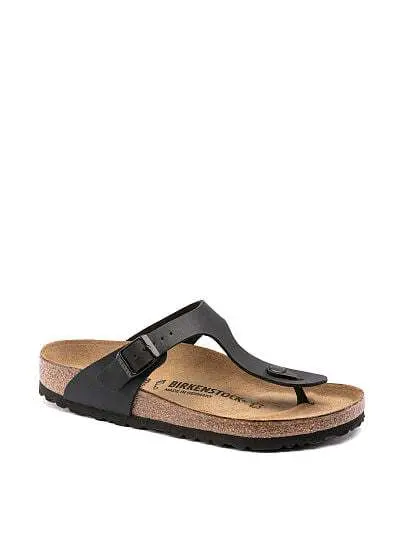 Pink Birkenstock Gizeh Thong Sandals - Black