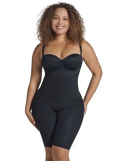 Victoria's Secret Leonisa Shapewear Moderate Compression Extra High-waisted Shaper Shorts - Black