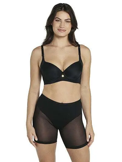 Victoria's Secret Leonisa Shapewear Comfy Compression Undetectable Sheer Shaper Shorts - Black