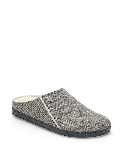 Pink Birkenstock Zermatt Shearling Slippers - Grey