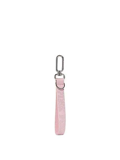 Pink Wristlet Strap Keychain - Pink