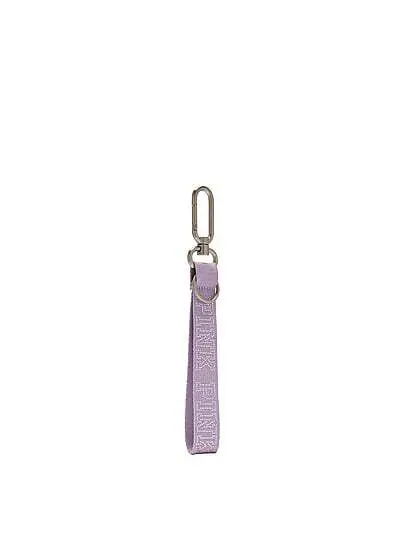 Pink Wristlet Strap Keychain - Purple