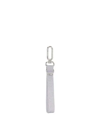 Pink Wristlet Strap Keychain - Purple