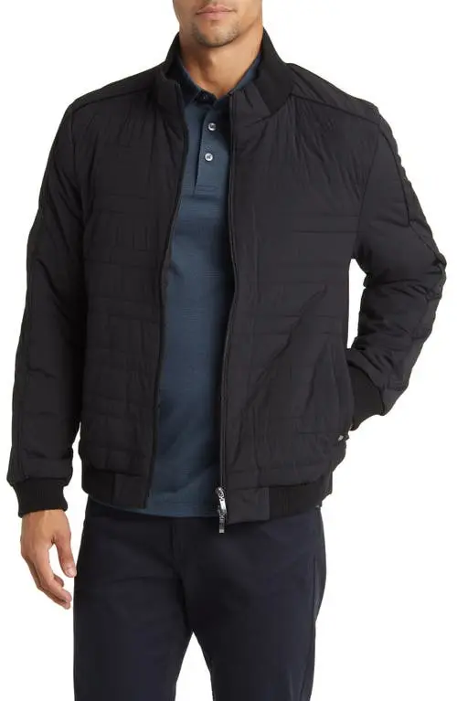Robert Barakett Linmore Quilted Bomber Jacket
