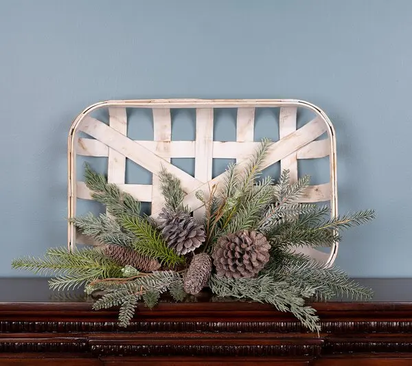 MELROSE Pinecone Wood Wall Hanging 20.5h