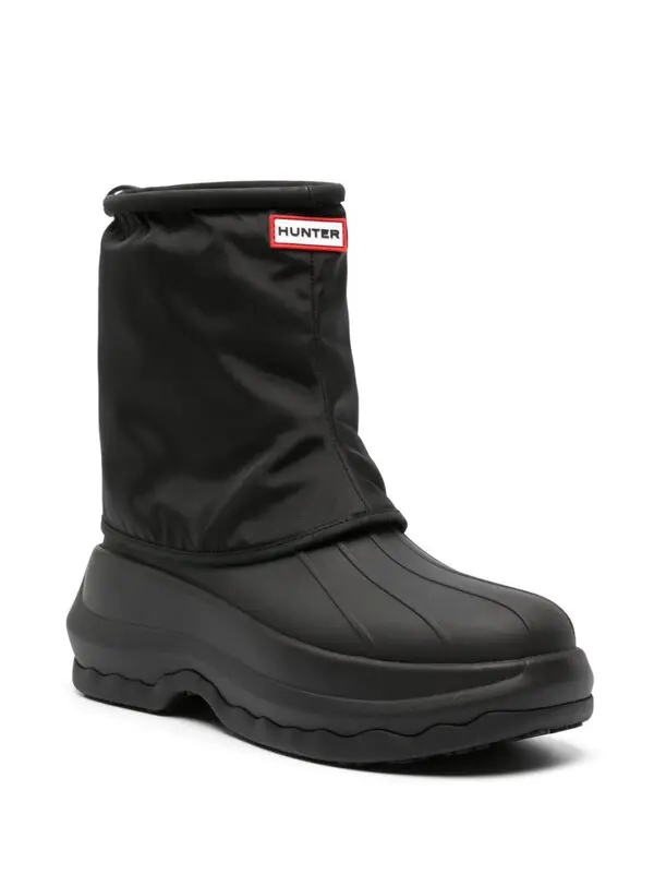 Kenzo X Hunter Logo-patch Boots - Black