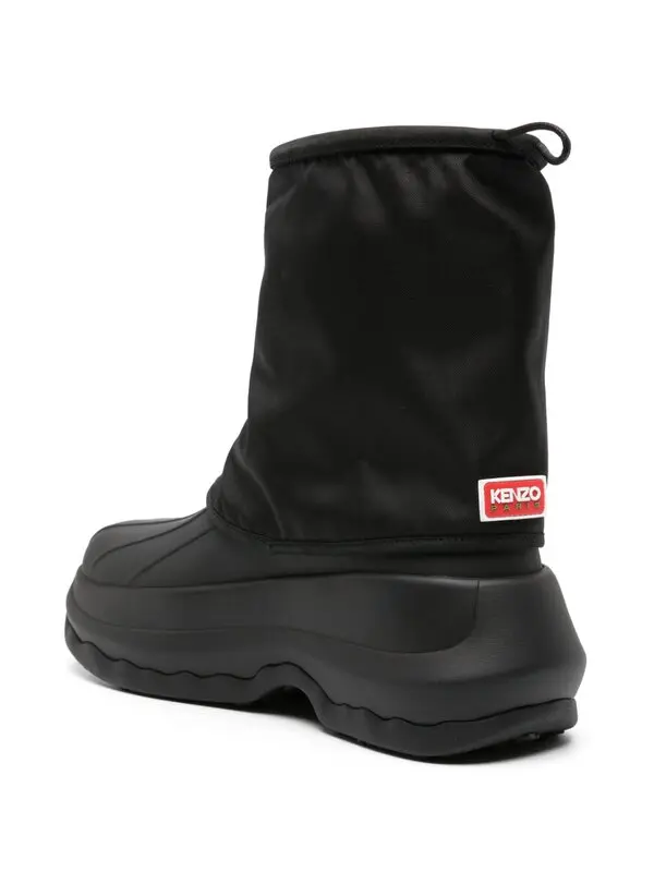 Kenzo X Hunter Logo-patch Boots - Black