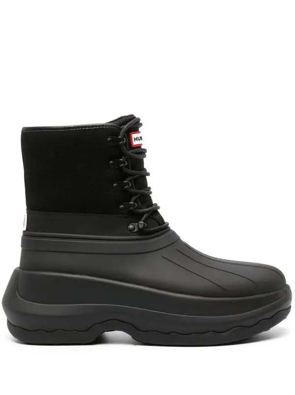 Kenzo X Hunter Logo-patch Boots - Black
