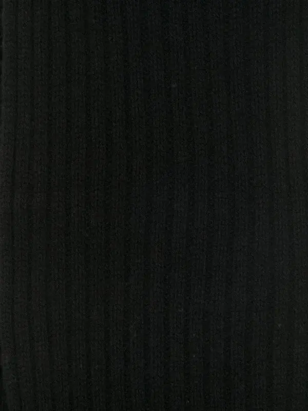 Paul & Shark Logo-patch Knit Scarf - Black