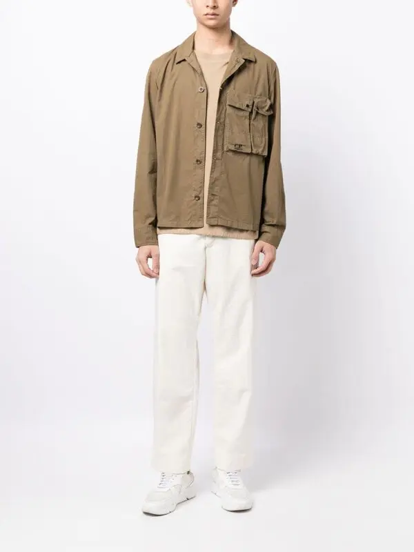 C.P. COMPANY Logo-embroidered Cotton Shirt