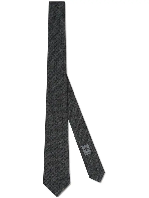 Gucci Interlocking G-jacquard Silk Blend Tie