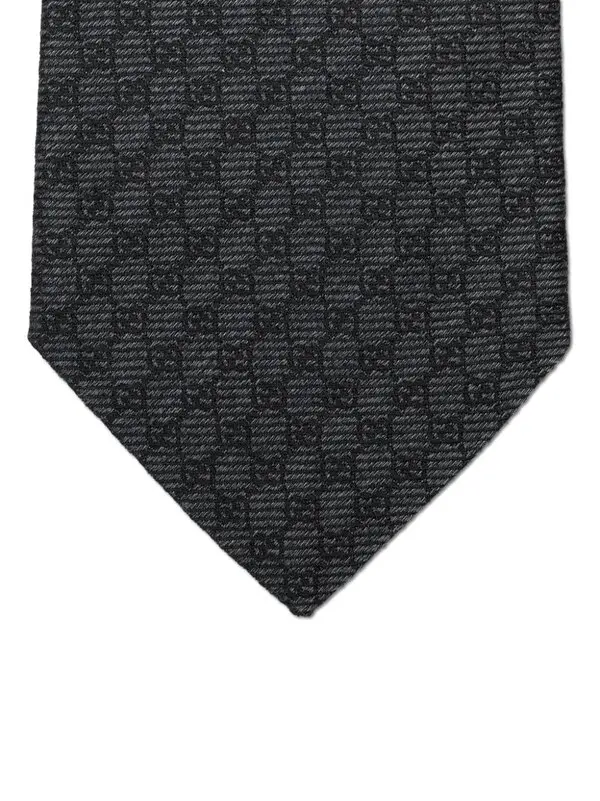 Gucci Interlocking G-jacquard Silk Blend Tie