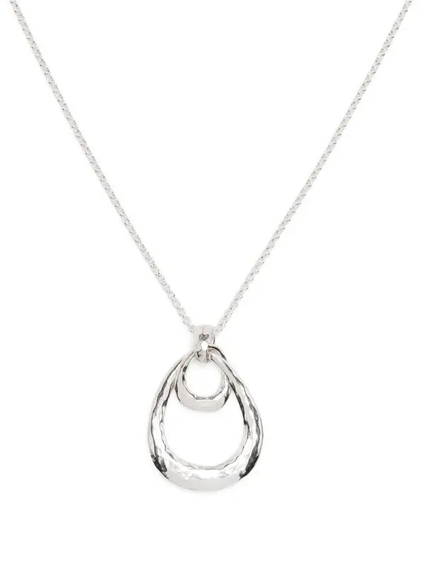 DOWER & HALL Large Entwined Pendant Necklace - Silver