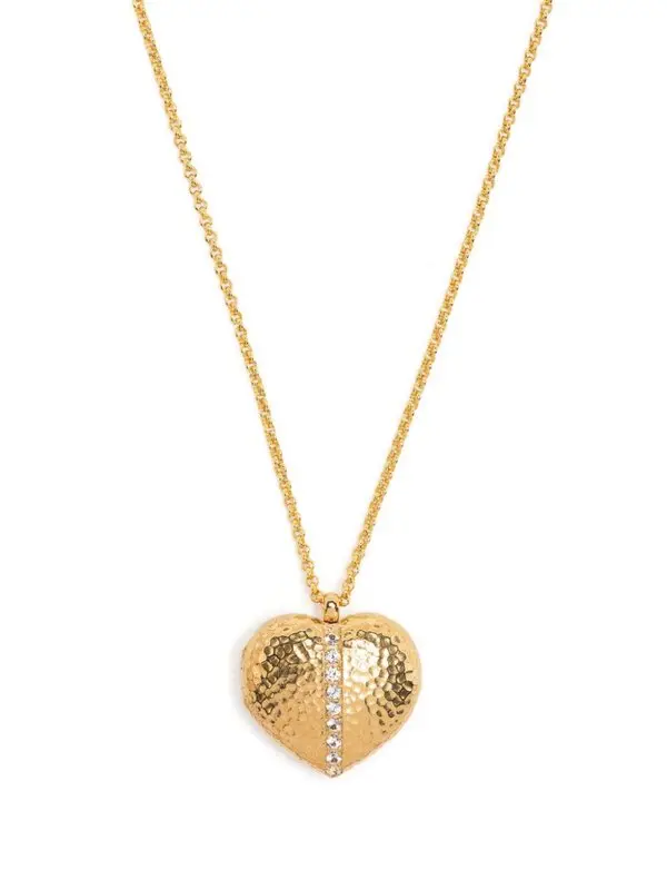 DOWER & HALL Heart Lumiere Pendant Necklace - Gold