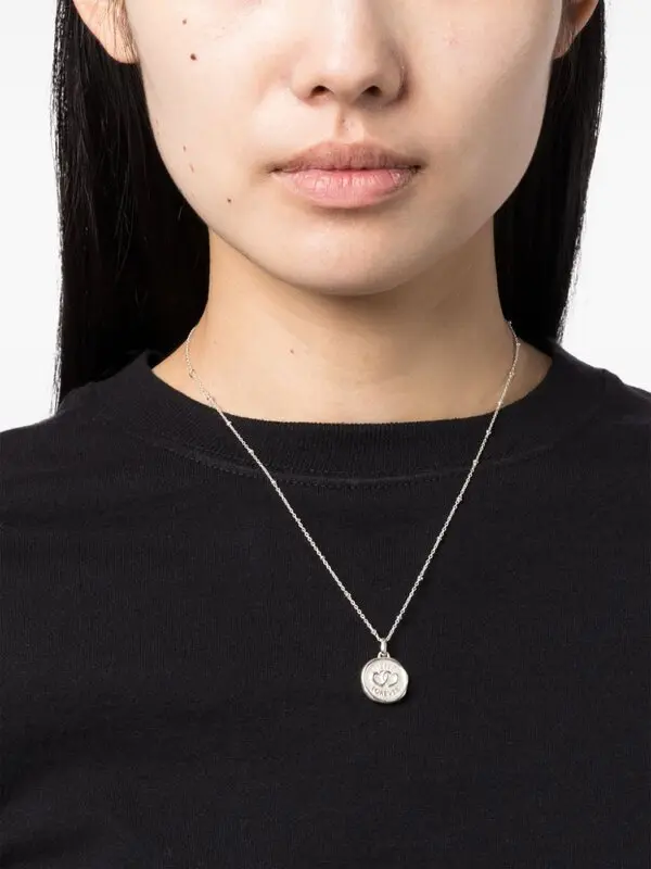 DOWER & HALL Forever Hearts Talisman Necklace