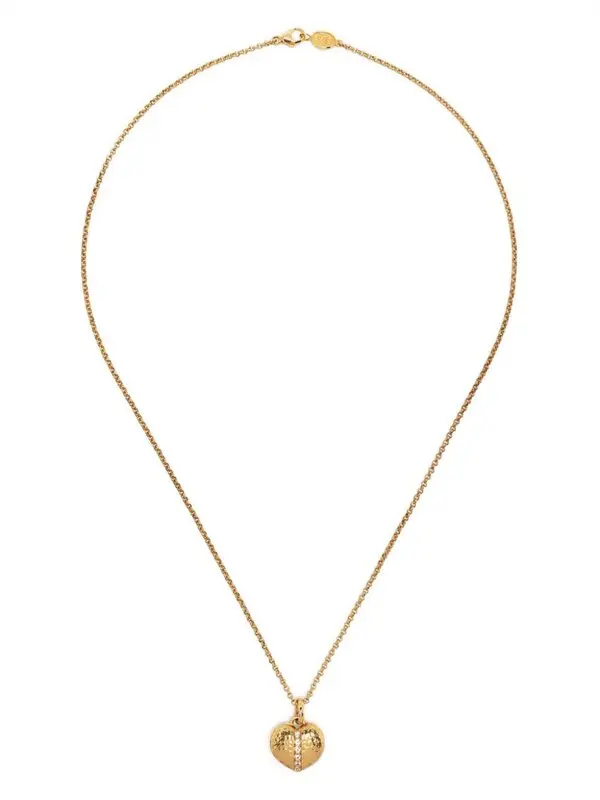DOWER & HALL Heart Lumiere Necklace - Gold