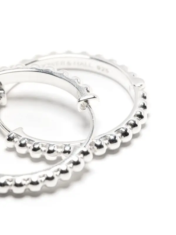 DOWER & HALL Dotty Huggie Hoop Earrings