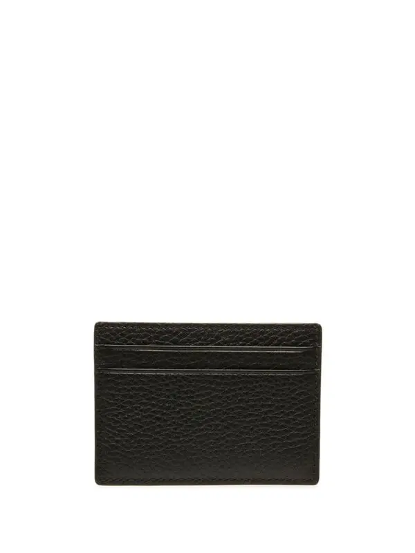 Bally Striped-edge Leather Cardholder
