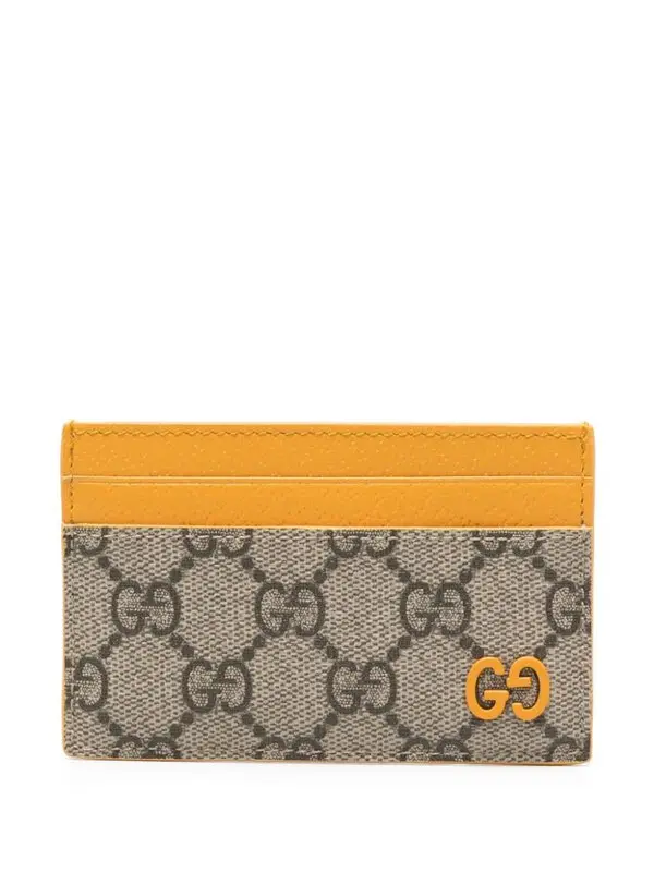 Gucci Gg Supreme Canvas Cardholder - Neutrals