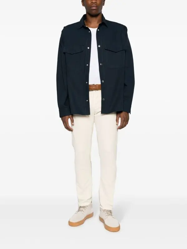 Incotex Cotton Slim-cut Trousers - Neutrals