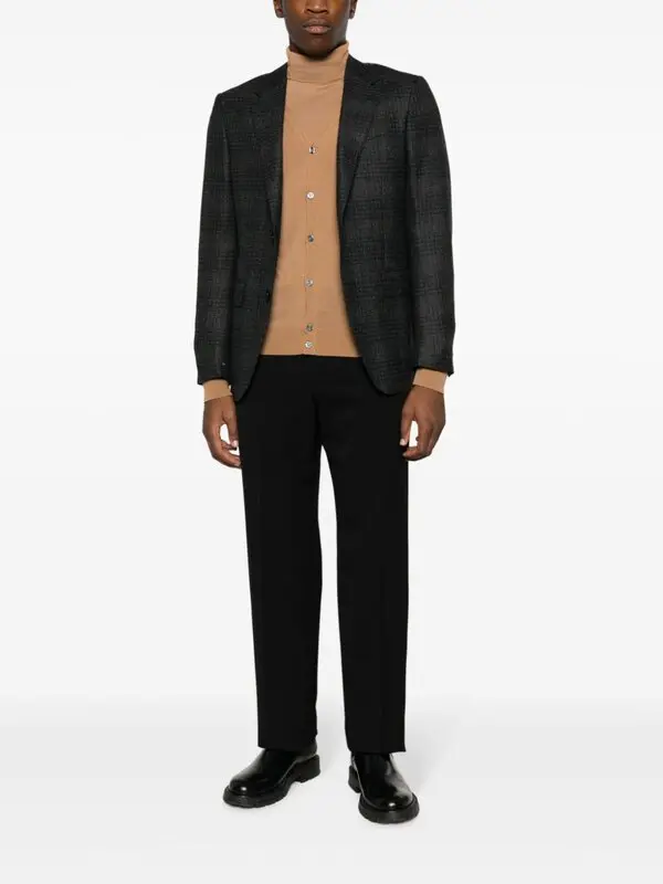 John Smedley V-neck Merino Wool Cardigan - Brown
