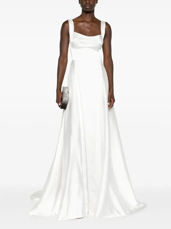 ATU BODY COUTURE V-back Gown - White
