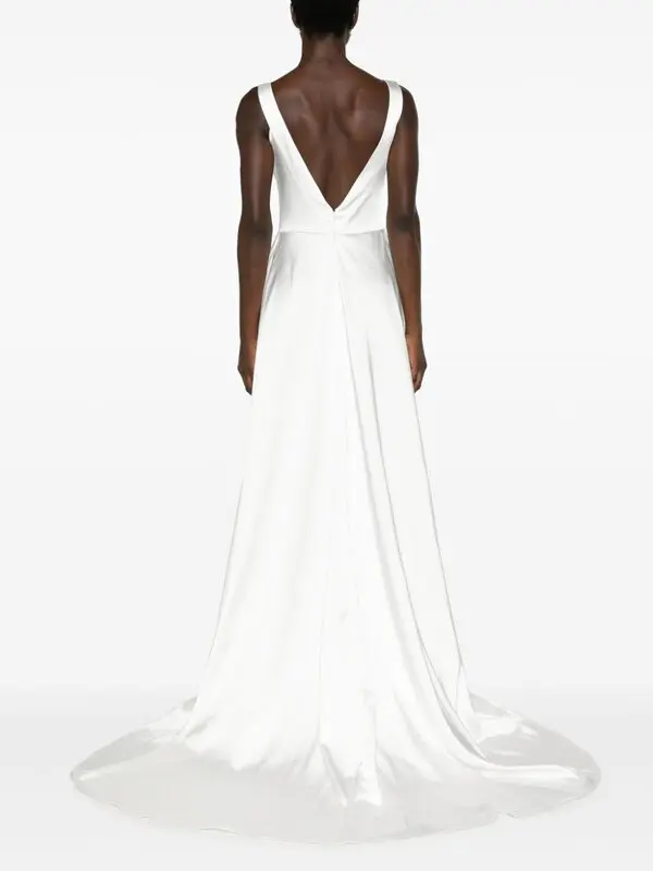 ATU BODY COUTURE V-back Gown - White