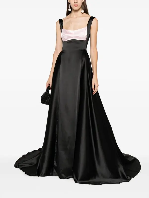 ATU BODY COUTURE Colourblock Satin Gown