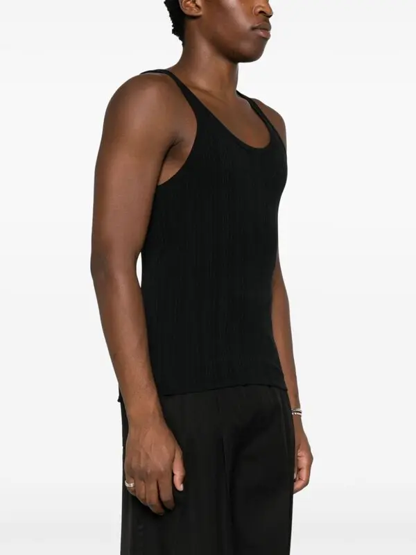 LGN LOUIS GABRIEL NOUCHI Ribbed Stretch-cotton Tank Top