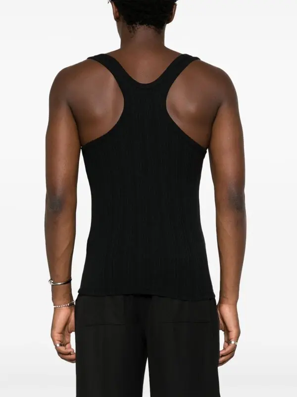 LGN LOUIS GABRIEL NOUCHI Ribbed Stretch-cotton Tank Top