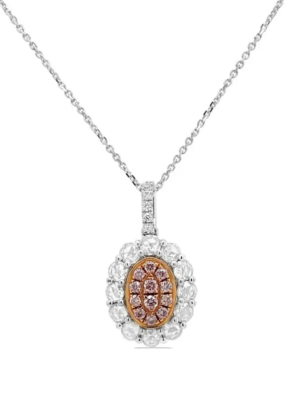 HYT JEWELRY Necklace With Diamond Pendant - Silver