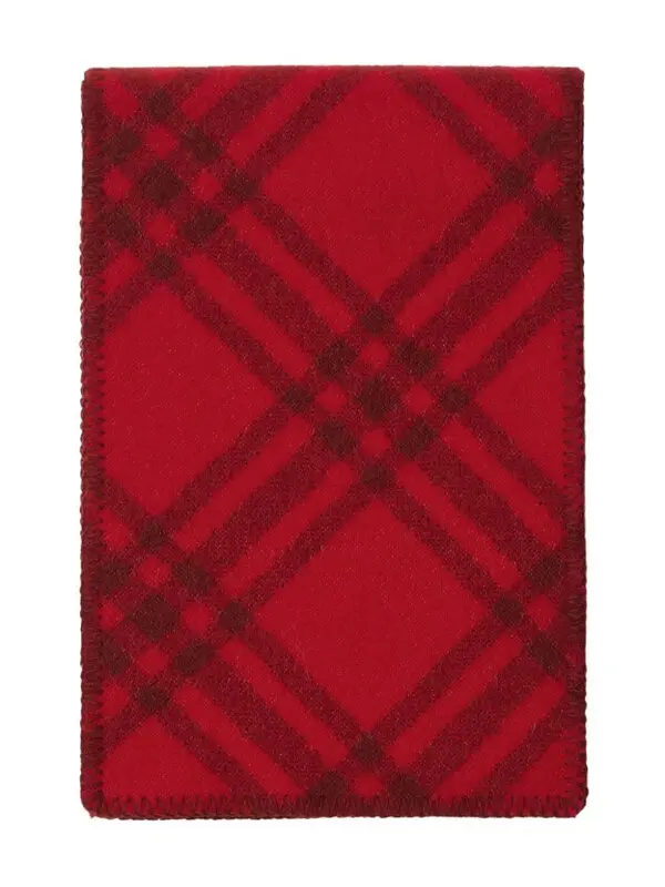 Burberry Vintage Check Wool Scarf - Red