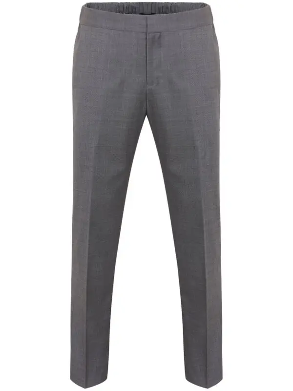 Shanghai Tang Logo Embroidered Wool Trousers