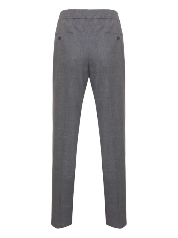 Shanghai Tang Logo Embroidered Wool Trousers