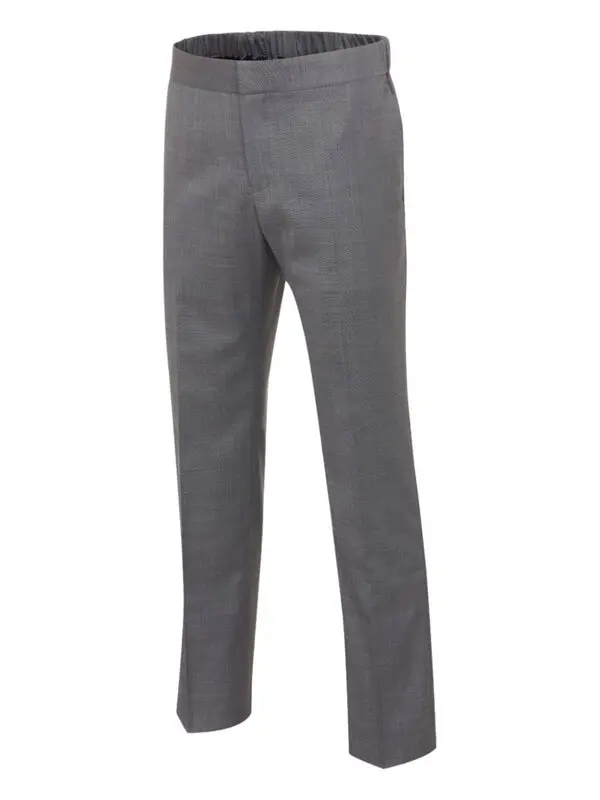 Shanghai Tang Logo Embroidered Wool Trousers