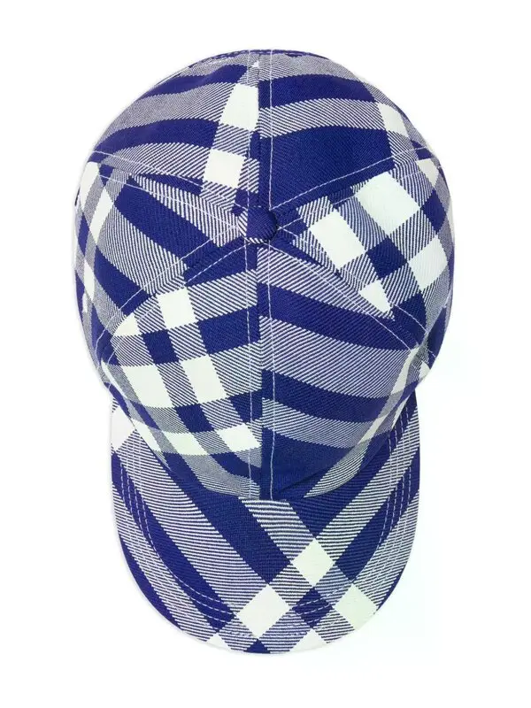 Cap - Burberry - Cotton - Blue Burberry Equestrian Knight Cotton Blend Baseball Cap, Size  main image 2
