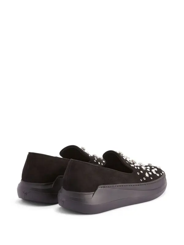 GIUSEPPE ZANOTTI Afelia Crystal-embellished Loafers