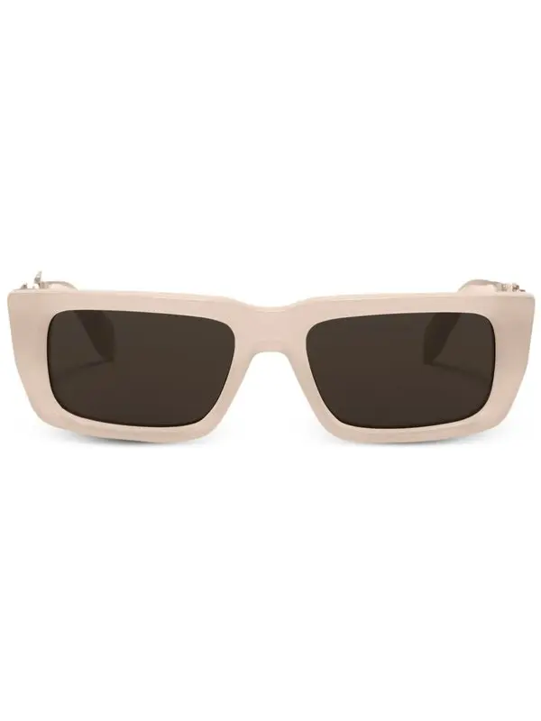 Palm Angels Milford Rectangle Sunglasses - Neutrals