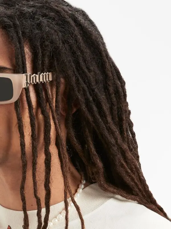 Palm Angels Milford Rectangle Sunglasses - Neutrals